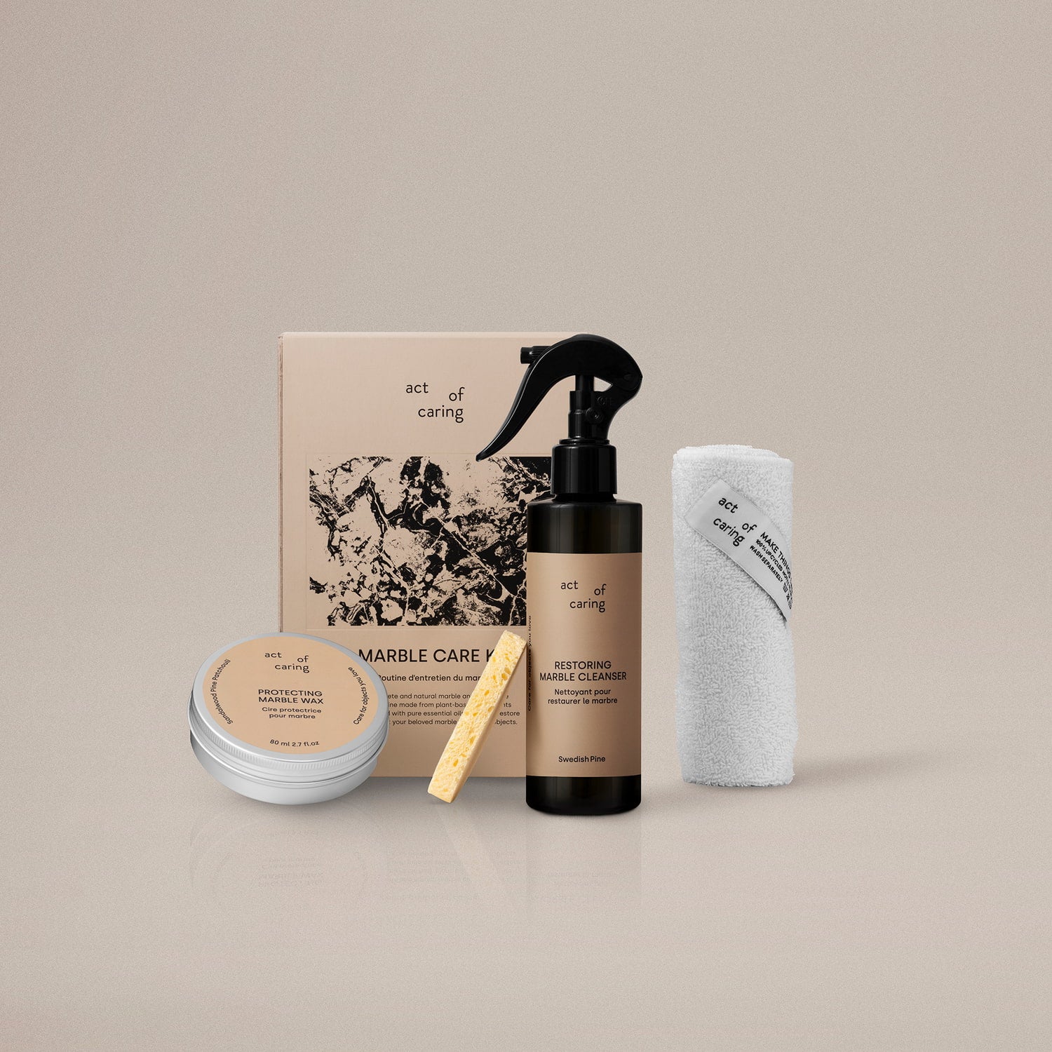 MARBLE AND FINE STONE CARE KIT – Act of Caring